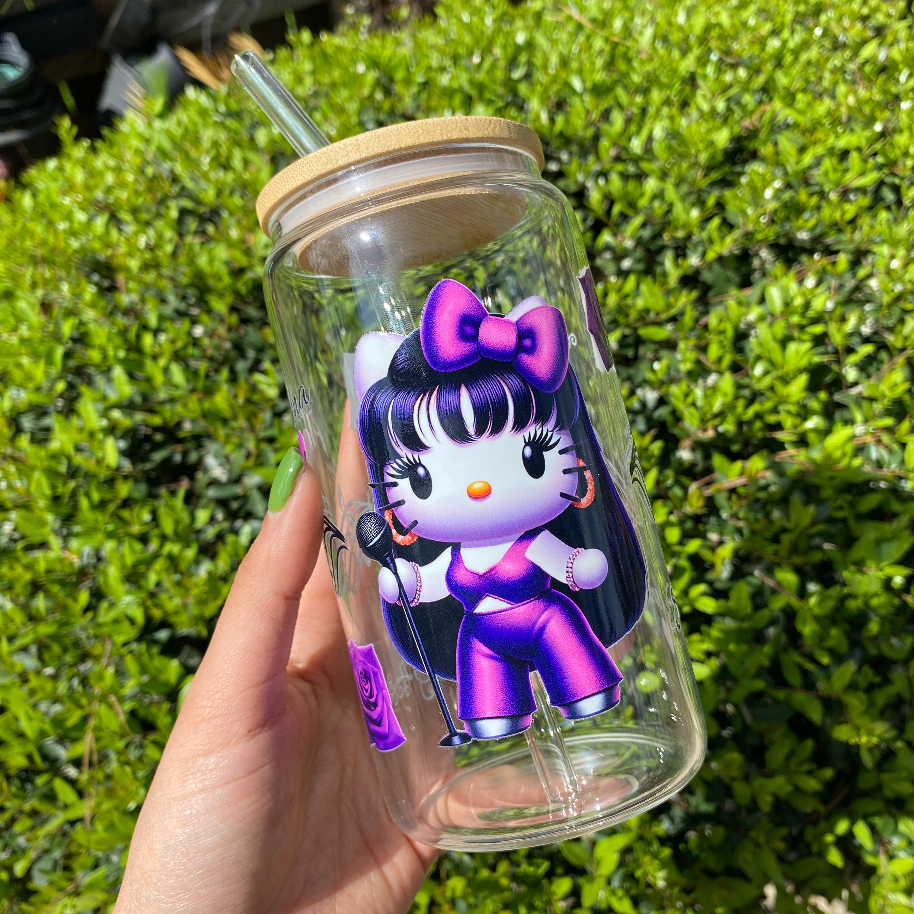 Hello Kitty Selena Glass libbey 16oz cup – Emilee on Crafts